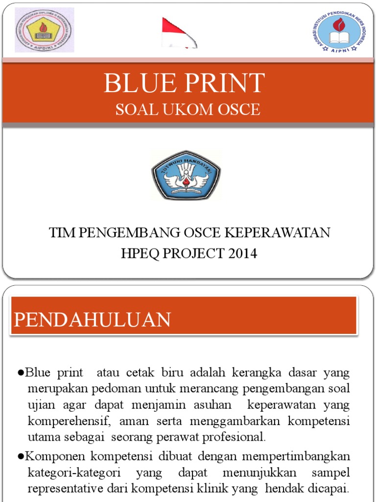 Blue Print Soal OSCE | PDF | Pengembangan Diri | Sains & Matematika