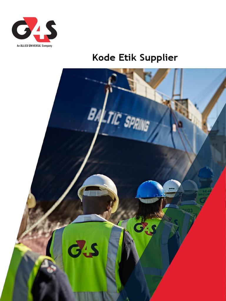 G4S Code of Conduct - Signatory Indonesian | PDF | Bisnis