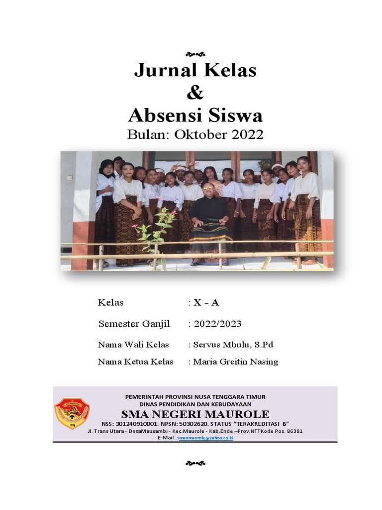 Cover Absensi Siswa. 2022 | PDF