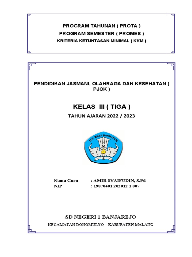 Cover KKM Prota Promes | PDF