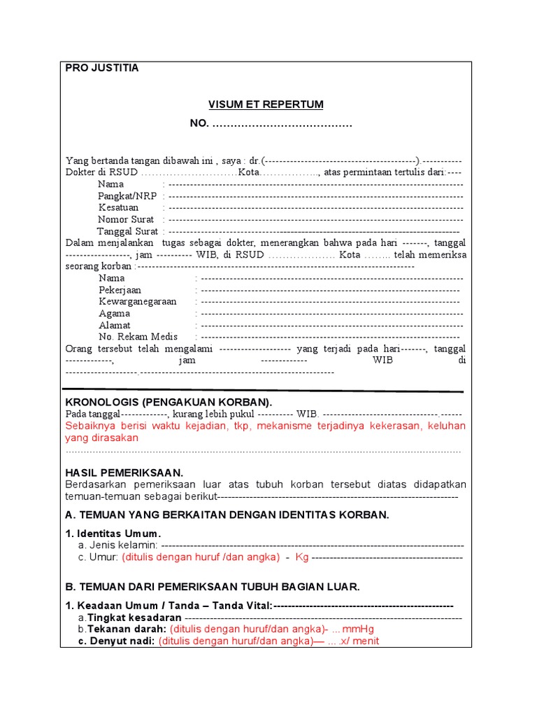 CONTOH FORMAT VER PERLUKAAN HIDUP Perbaikan | PDF