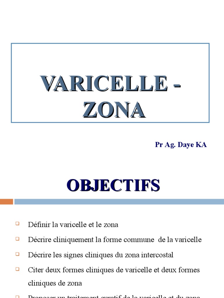 Varicelle Zona | PDF | Virologie animale | Spécialités médicales
