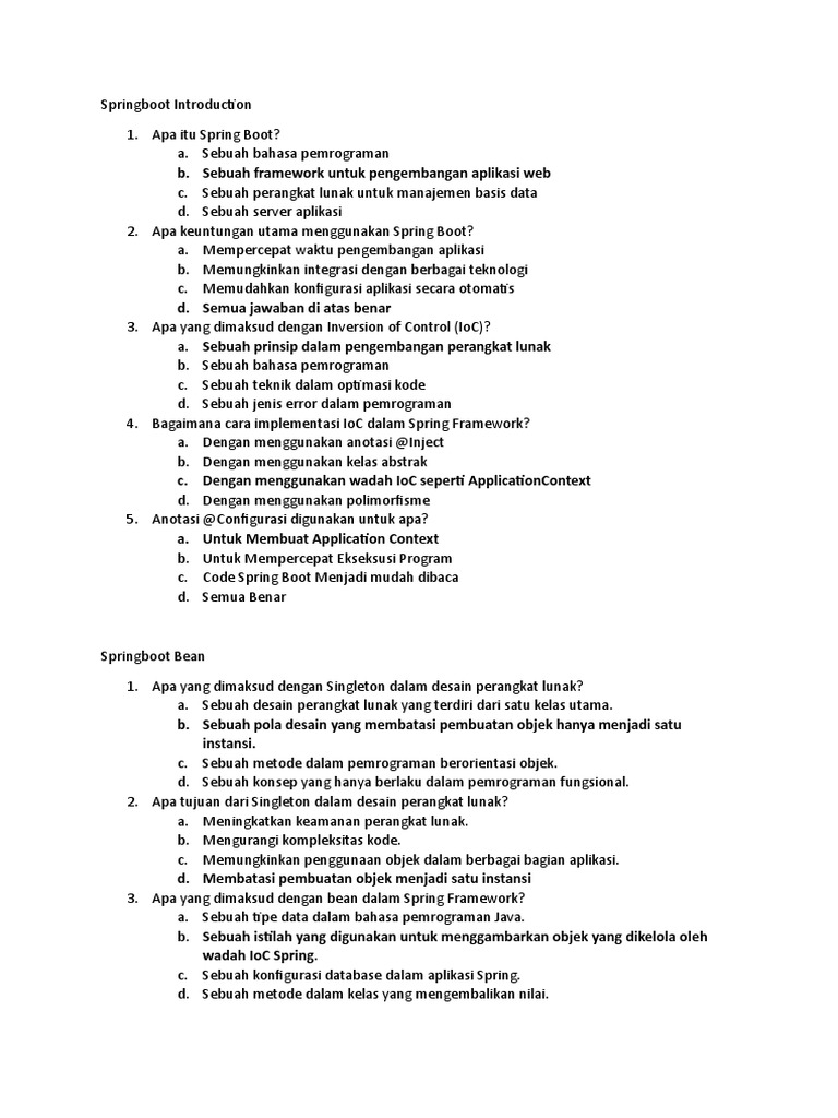 Springboot Introduction | PDF