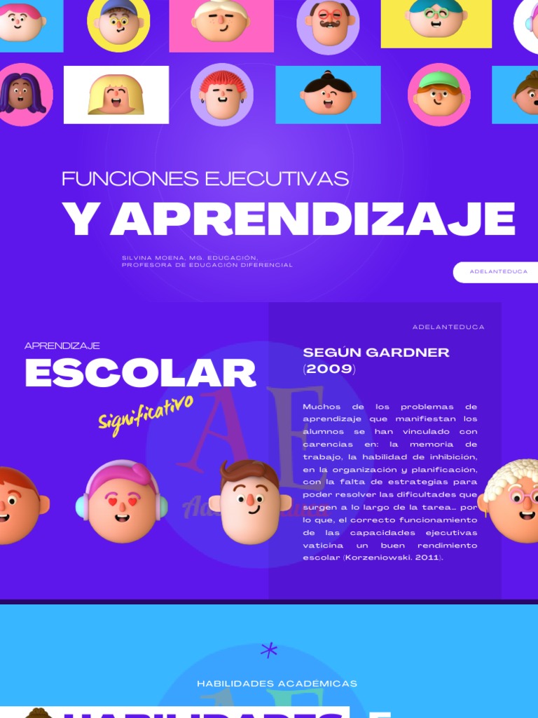 Funciones Ejecutivas y Aprendizaje | PDF | Aprendizaje | Comportamiento