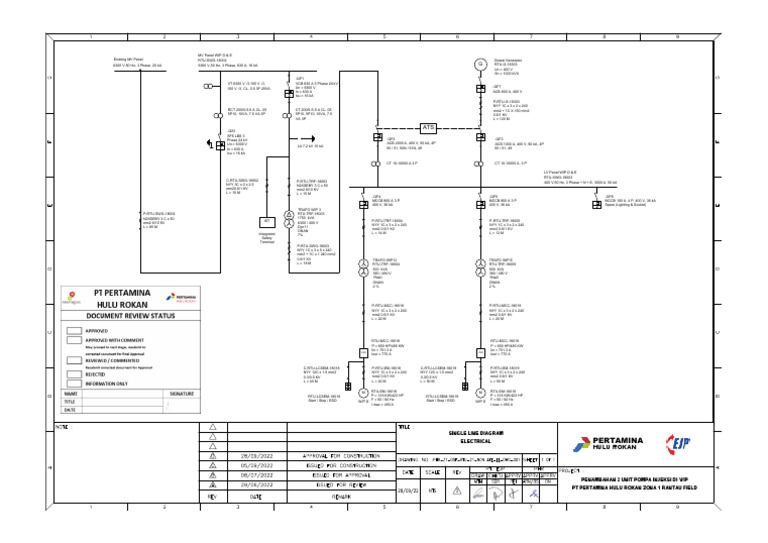 Single Line Diagram for Injection Pumps | PDF | Electric Power ...