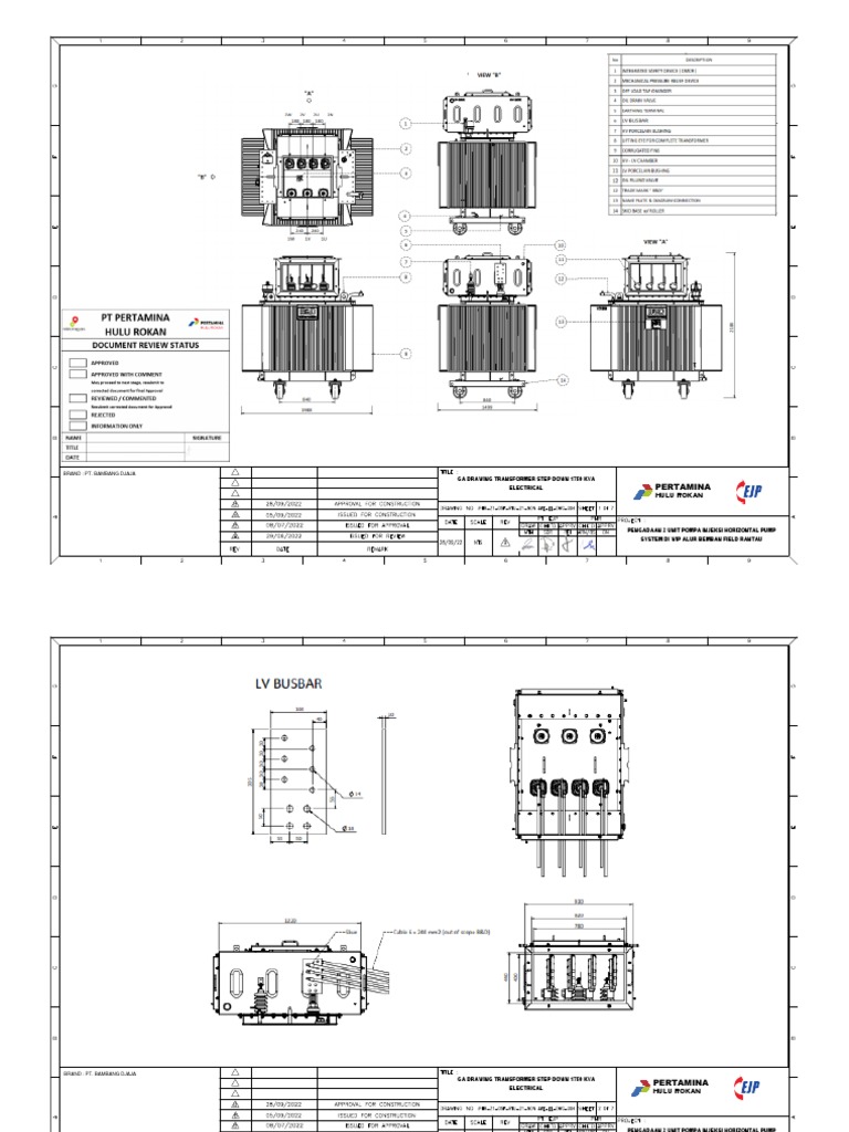 GA Drawing Transformer (AFC) (Approved) | PDF