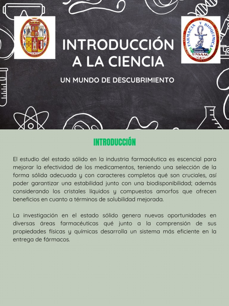 Presentación Introducción A La Ciencia Simple Blanco y Negro | PDF