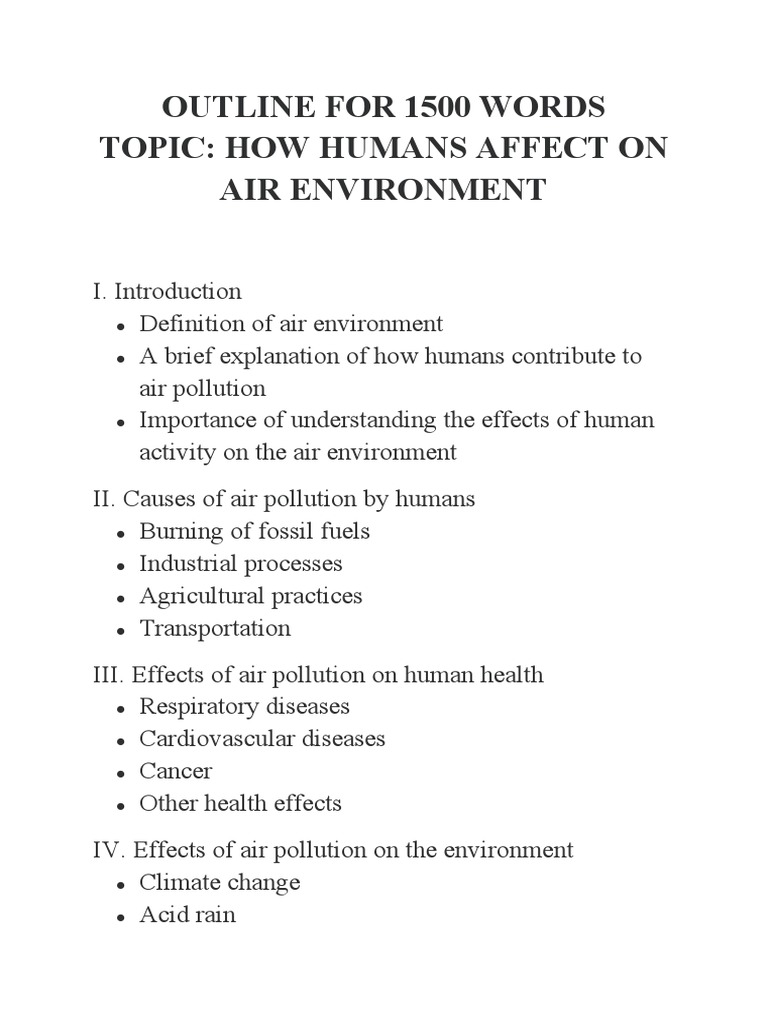 Outline For 1500 Words 1 | PDF