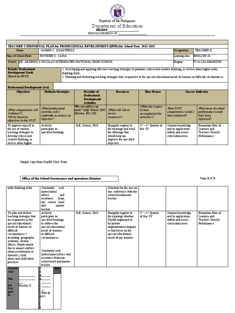 IPPD | Download Free PDF | Teachers | Learning