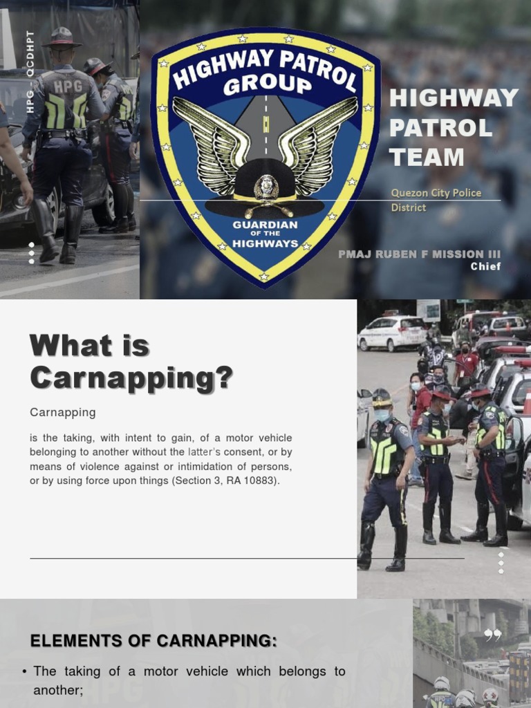 Anti-Carnapping Guide for Police | PDF | Theft | Vehicles