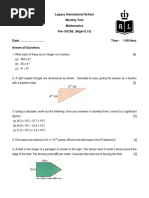 MATHEMANIA Sample Questions All Levels | PDF