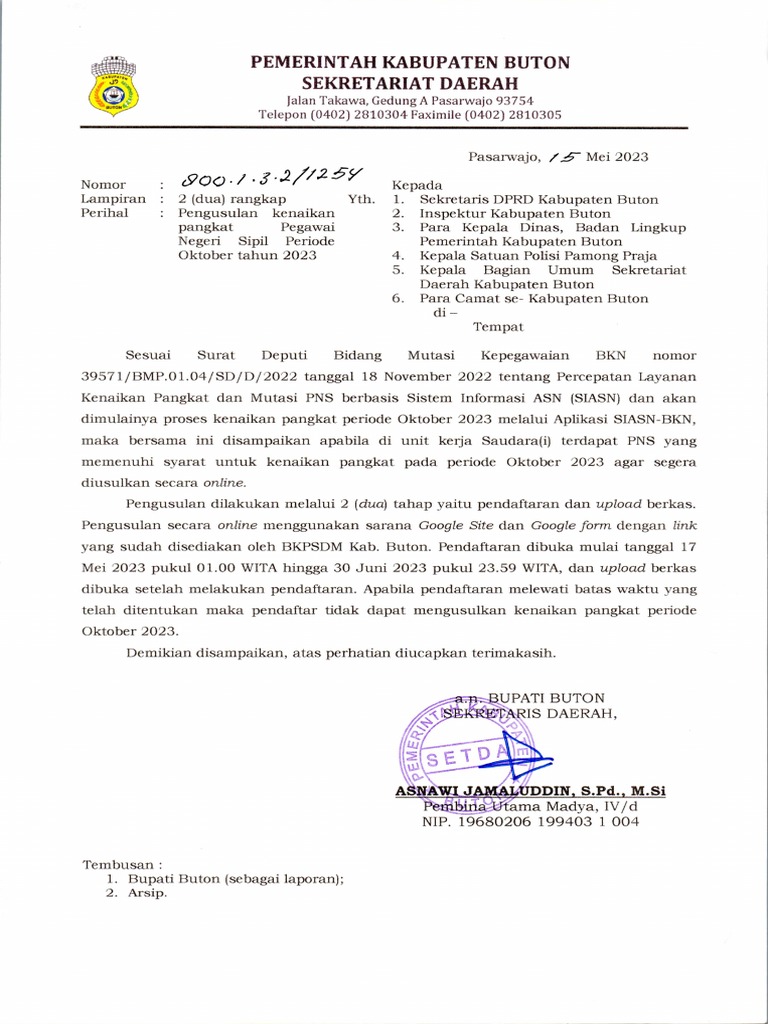 Surat KP Okt 23 | PDF | Komputer