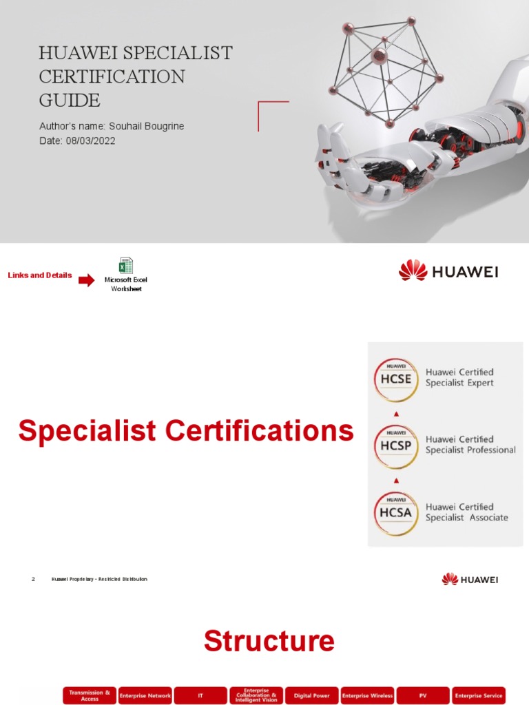 HUAWEI Specialist Certifications Guide 20220308 | PDF | Proprietary ...