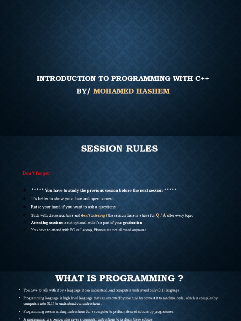 Introduction To C Part 1 | PDF | Programming | Computer Program