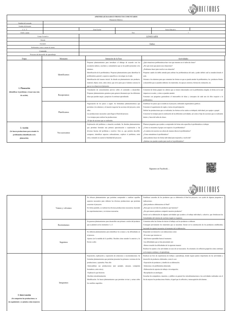 Formatos Planeación Fase 3 | PDF | Evaluación | Aprendizaje