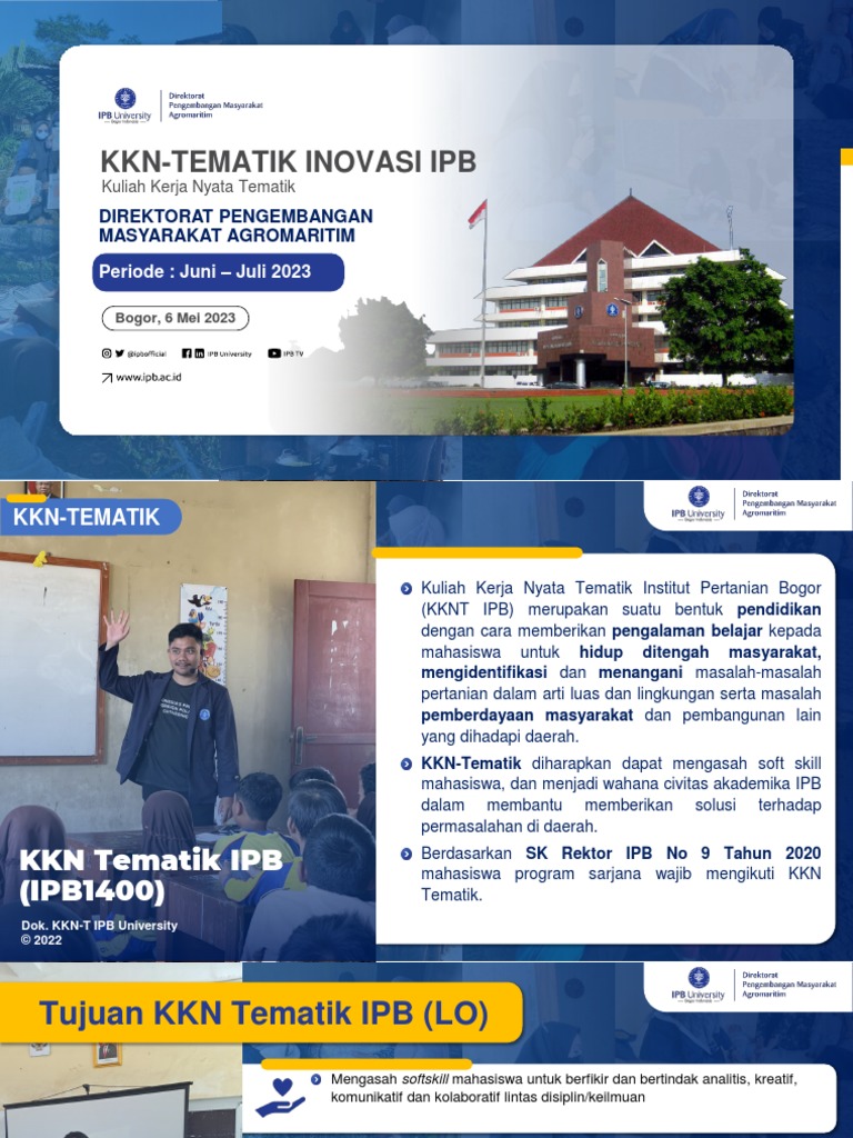 KKNT Inovasi IPB 2023 - 6 May 2023 | PDF