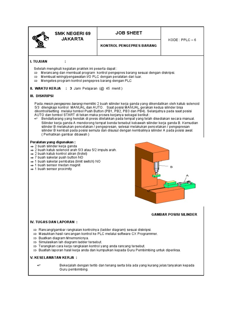 Tugas Job Sheet Diagram Silinder | PDF | Komputer
