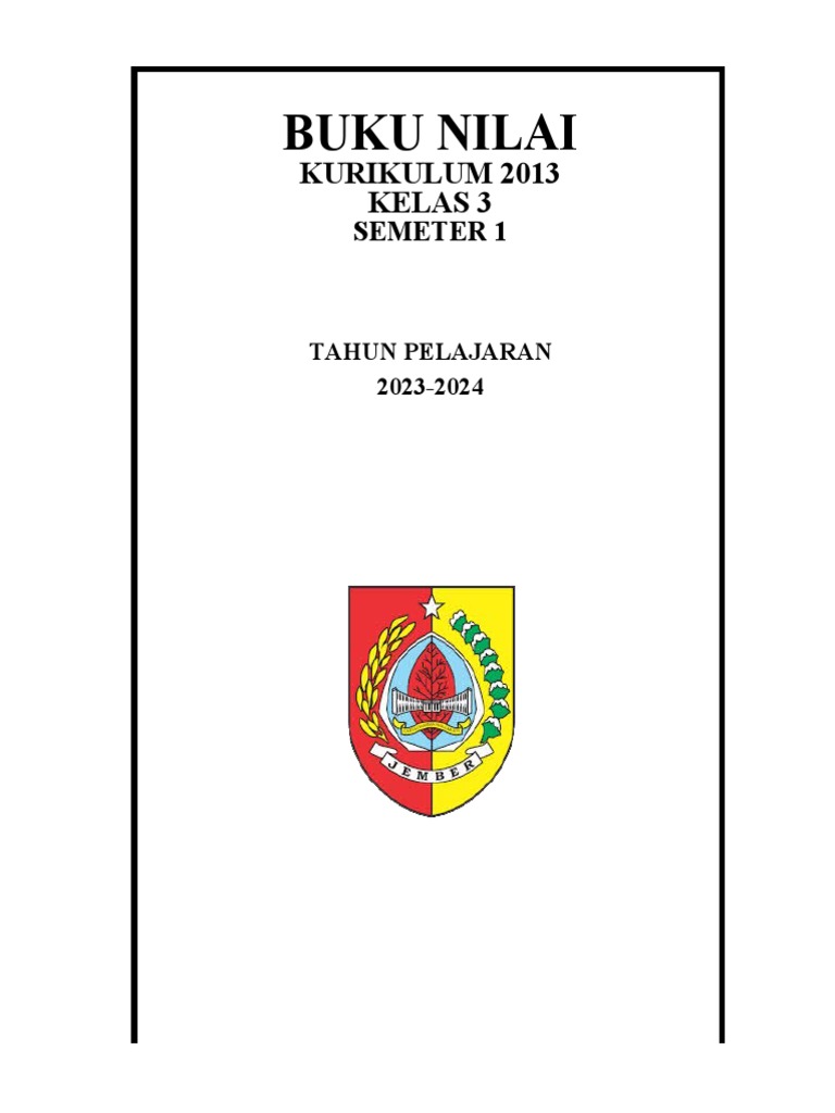 Format Buku Nilai K13 Pdf