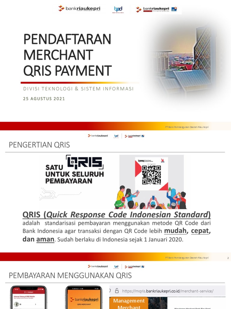 Pendaftaran Merchant Qris Payment: Divisi Teknologi & Sistem Informasi ...