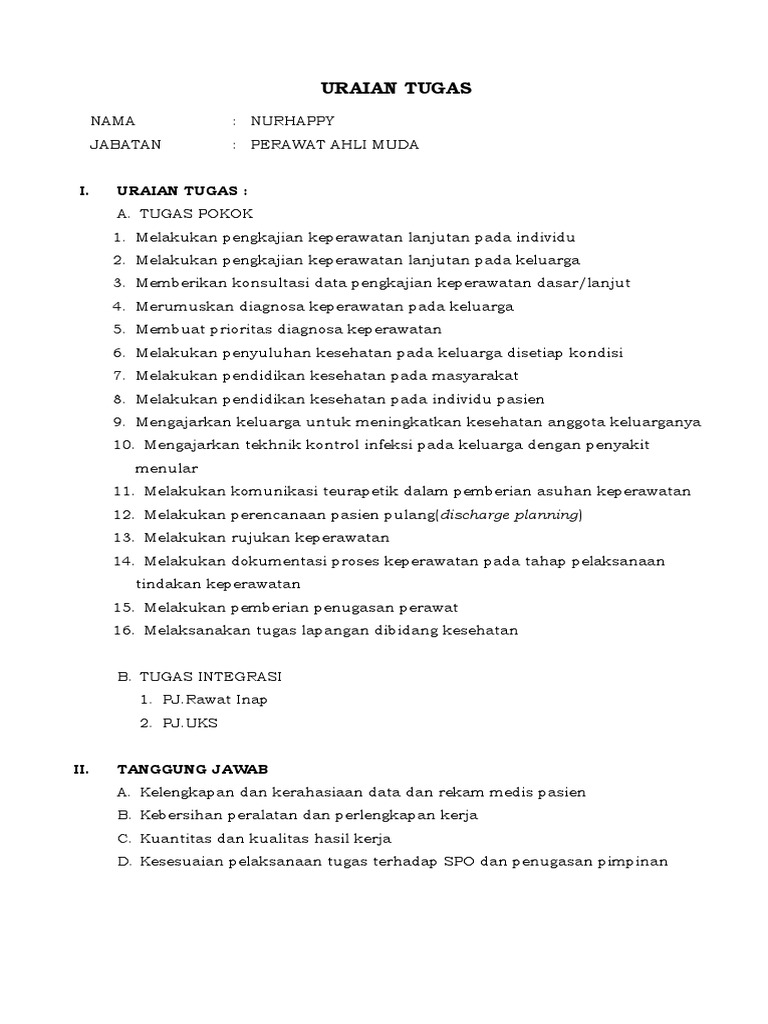 Uraian Tugas | PDF | Pengembangan Diri | Kesehatan Holistik