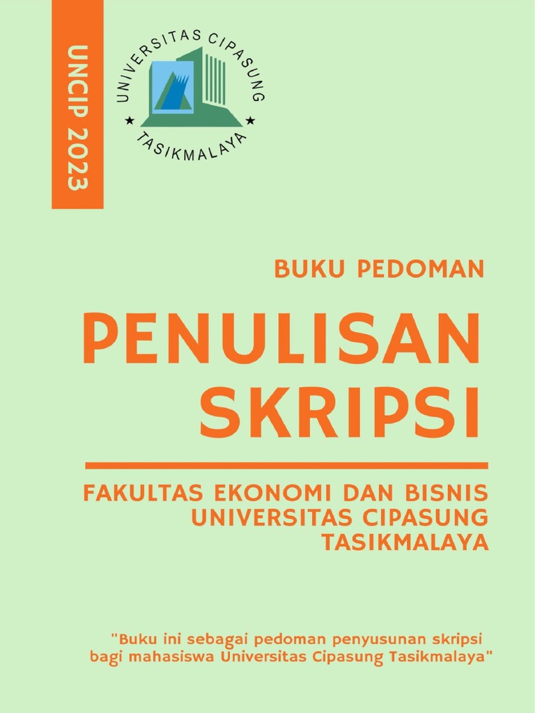 Buku Pedoman Skripsi UNCIP | PDF