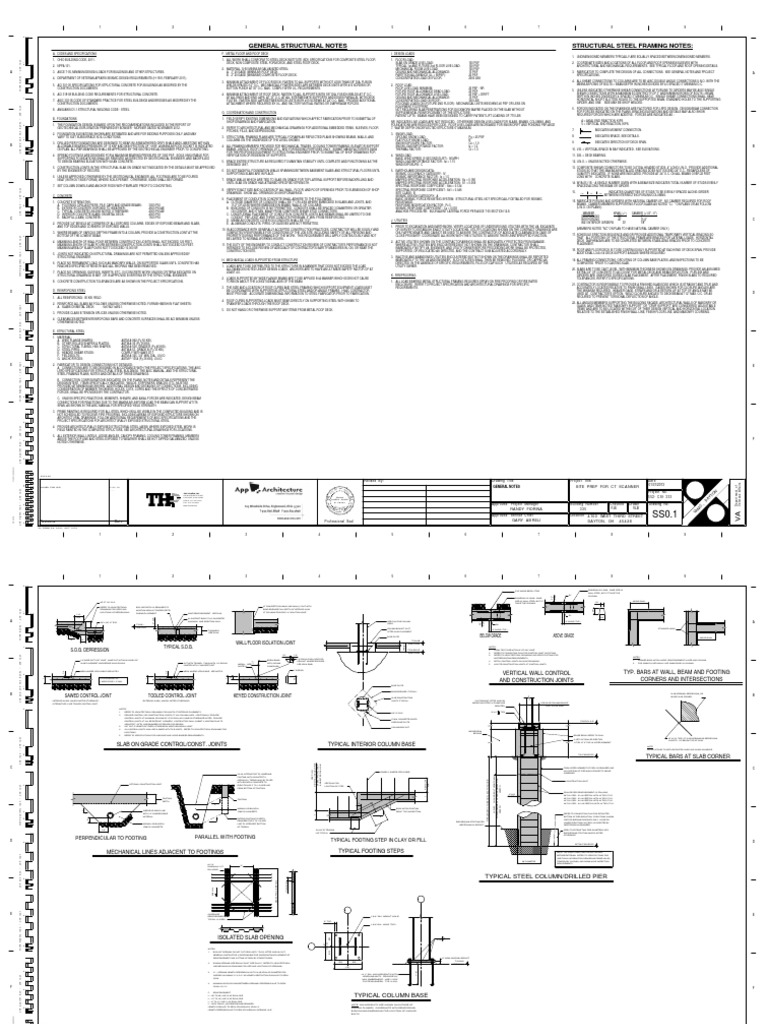 General Structural Notes Structural Steel Framing Notes:: Site Prep For ...