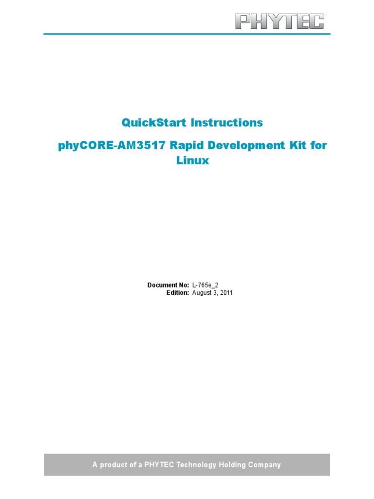 AM3517 Rapid Development Kit For Linux | PDF | File System | Computer File