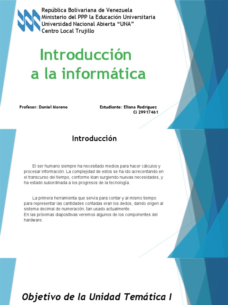 Introducción Informática | PDF | Hardware de la computadora | Periférico