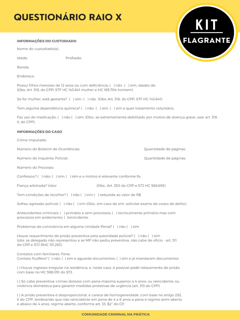 CCP - Ebook Kit Flagrante | Download grátis PDF | Advogado | Fiança