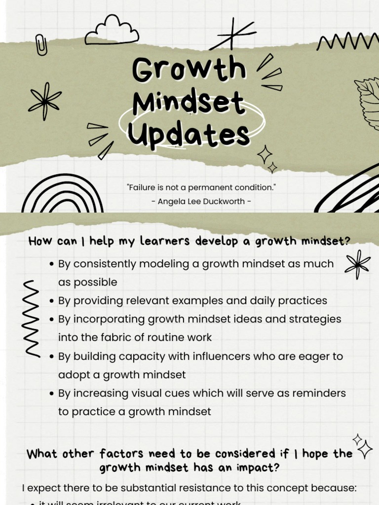 Growth Mindset Updates 2 Compressed | Download Free PDF | Mindset ...