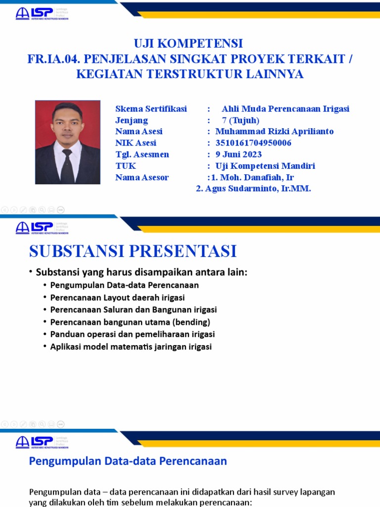 Muhammad Rizki Aprilianto (Perencanaan Irigasi) | PDF