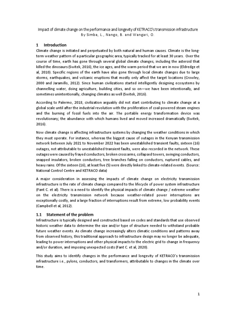 Climate Change Proposal | PDF | Electric Power Transmission | Transformer Climate Change Proposal | PDF | Electric Power Transmission | Transformer
