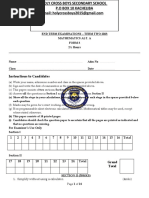 Mathematics Form 2 End Term 2 2023 Exam Questions | PDF | Area | Geometry