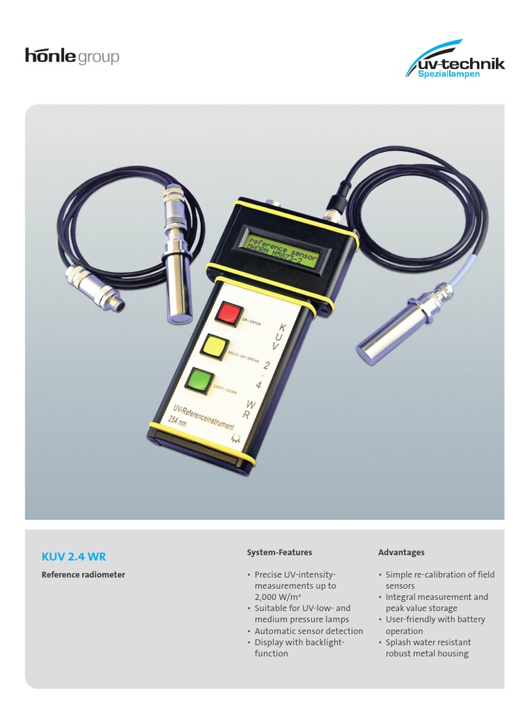Honle UV | PDF | Calibration | Sensor