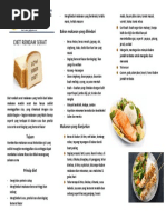 Leaflet Diet Rendah Serat | PDF