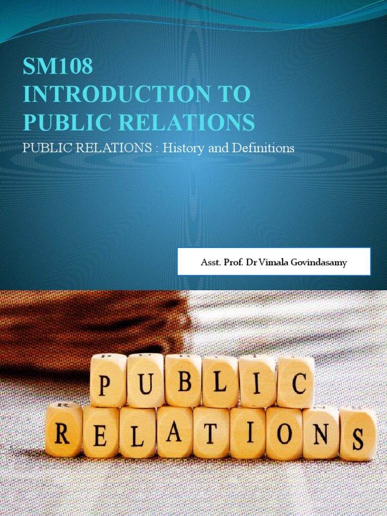 Introduction to Public Relations Concepts | PDF | Public Relations ...