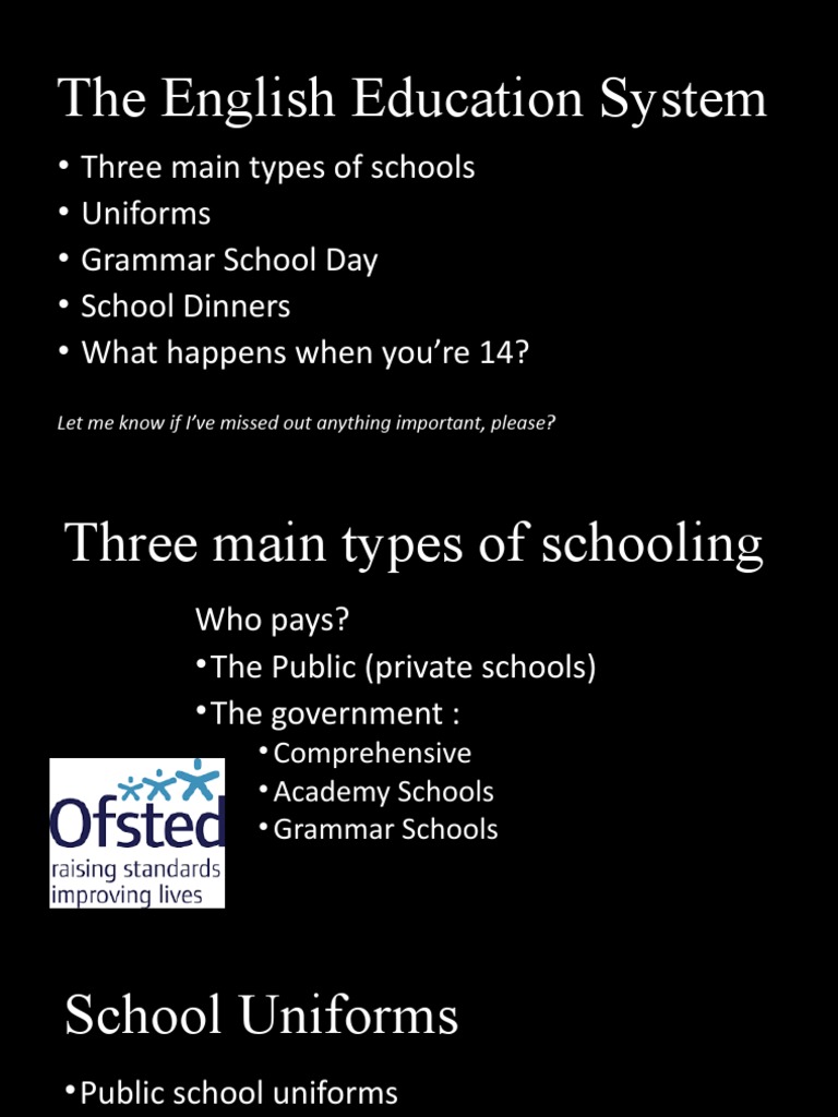 The English Education System | PDF