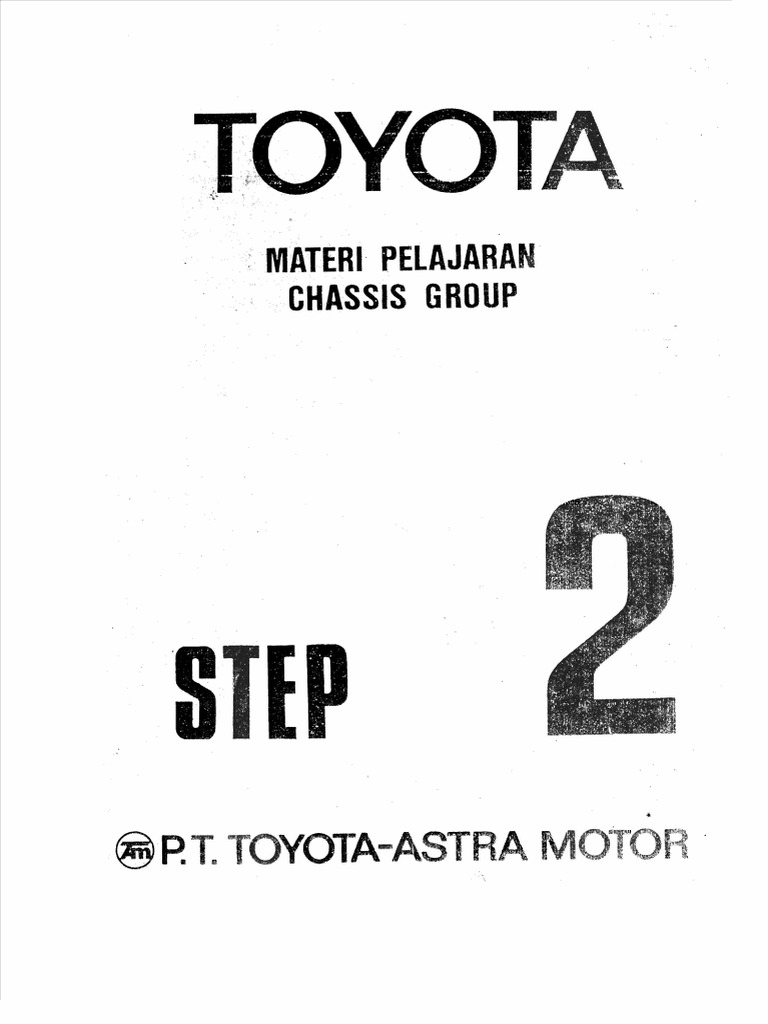 Toyota Step 2 Chasis Group | PDF