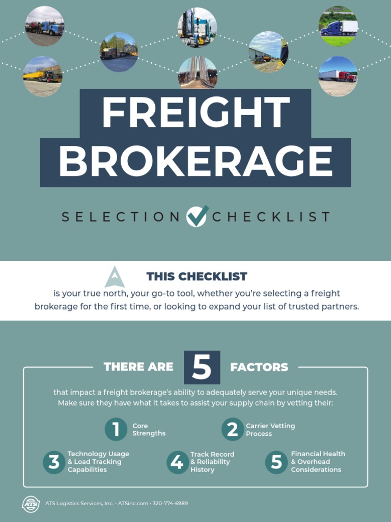 Freight Brokerage Selection Checklist-2 | PDF | Logistics | Cargo