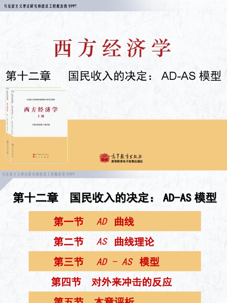 第十二章 国民收入的决定：Ad As模型 | PDF