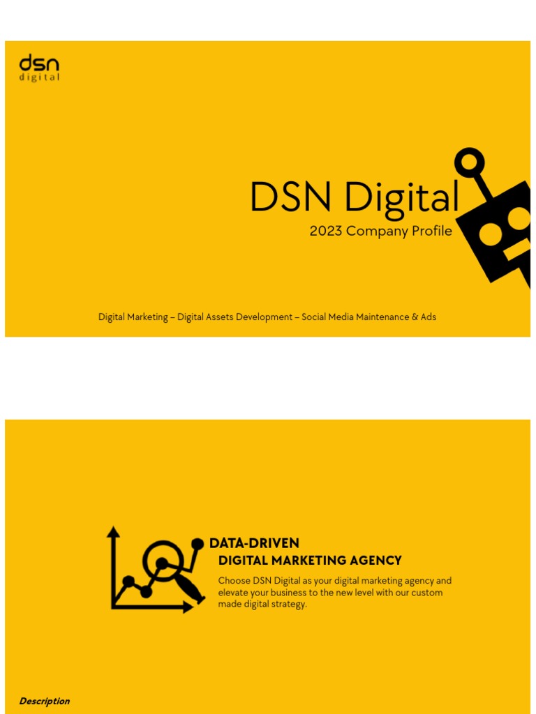 (DSN Digital) 2023 Company Profile | PDF | Digital Marketing | Popular Culture & Media Studies