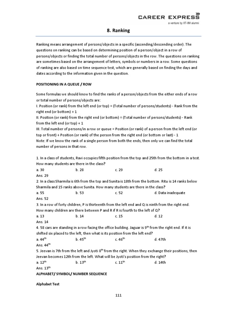 Ranking | PDF | Alphabet | English Language