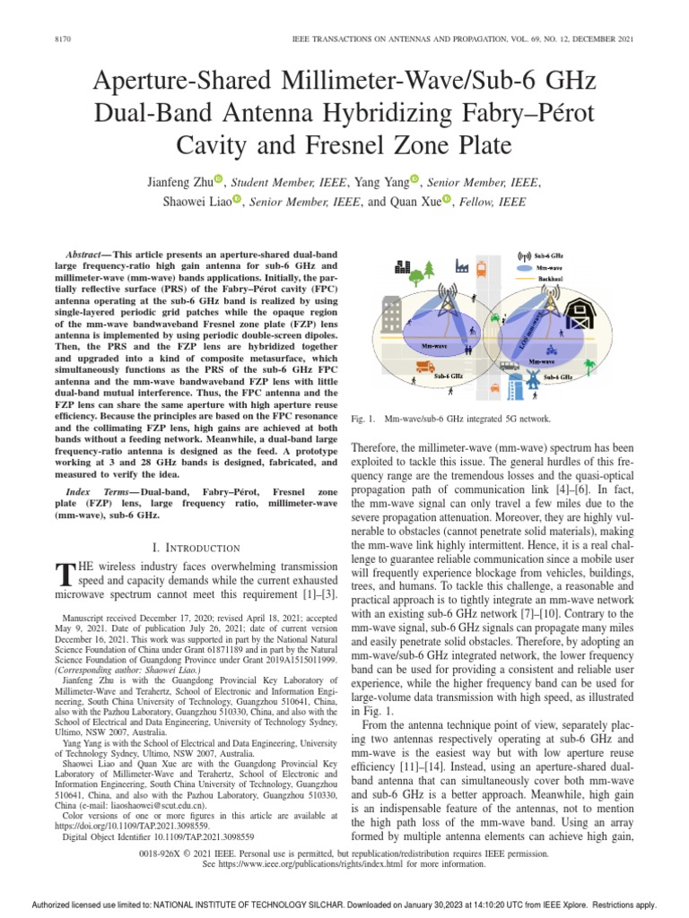 3 Aperture-Shared - Millimeter-Wave - Sub-6 - GHZ - Dual-Band - Antenna ...