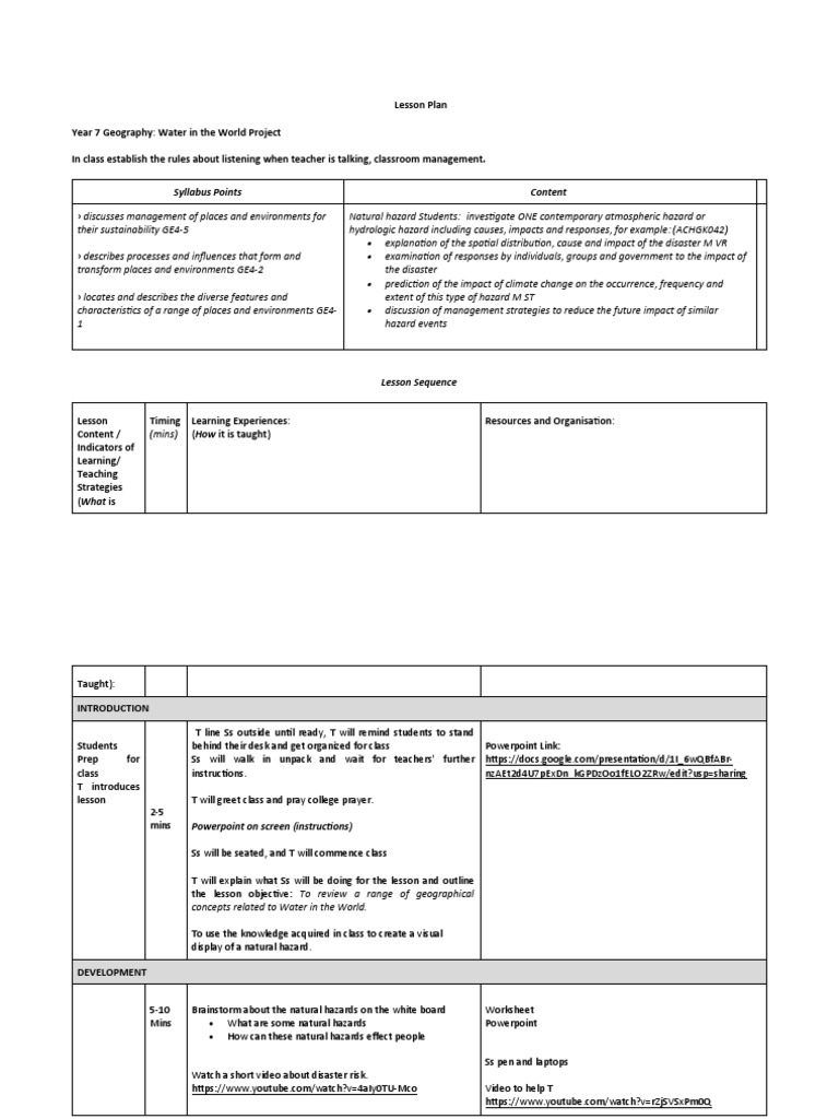 Lesson Plan | Download Free PDF | Lesson Plan | Teachers