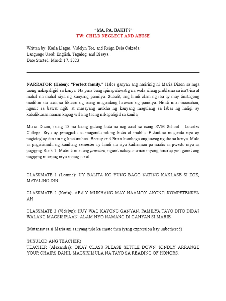 Roleplay Script | PDF