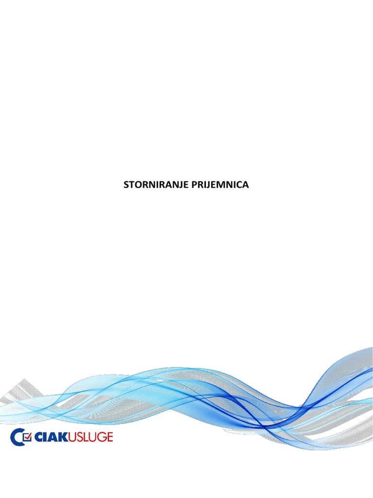 Storno Primka | PDF