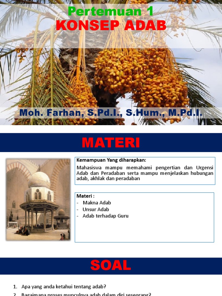 Makna dan Unsur Adab dalam Islam | PDF