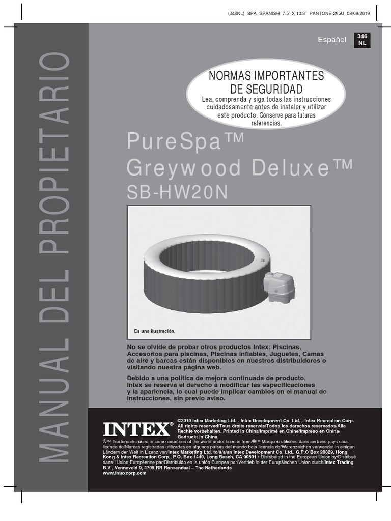 Spa Greywood Intex Purespa | PDF | El embarazo | Agua