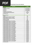 Construction Materials Price List | PDF