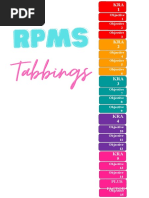 RPMS Portfolio Tabs With Label | PDF